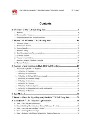 04 gsm bss network kpi (tch call drop rate) optimization manual | DOC
