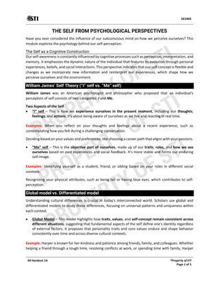Quiz Number 2 in Understanding the Self | PDF