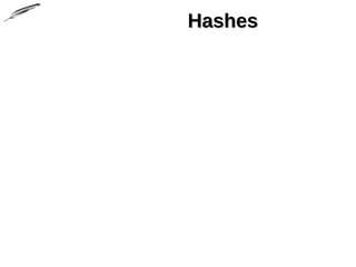 Hashes | PPT
