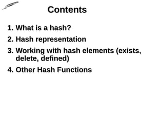 Hashes | PPT