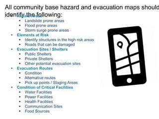 Lesson 4. Community Based Hazard and Evacuation Mapping | PPTX