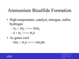 04h Dew Point Corrosion.ppt | Chemistry | Science