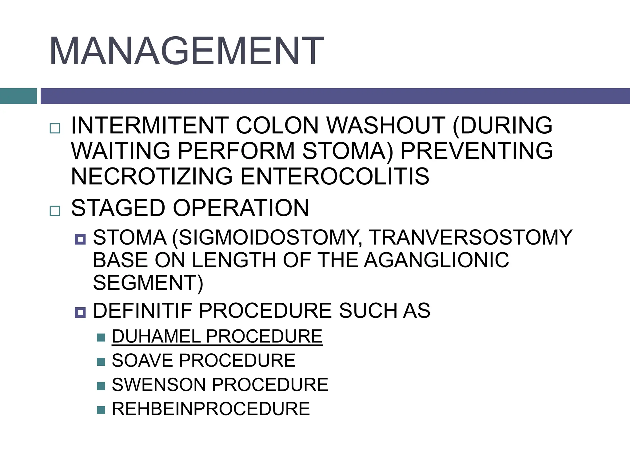 Hirschsprung's Disease and management.ppt