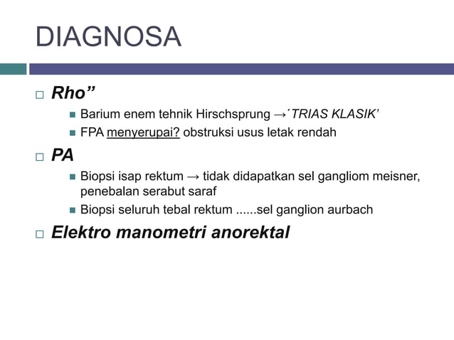Hirschsprung's Disease and management.ppt