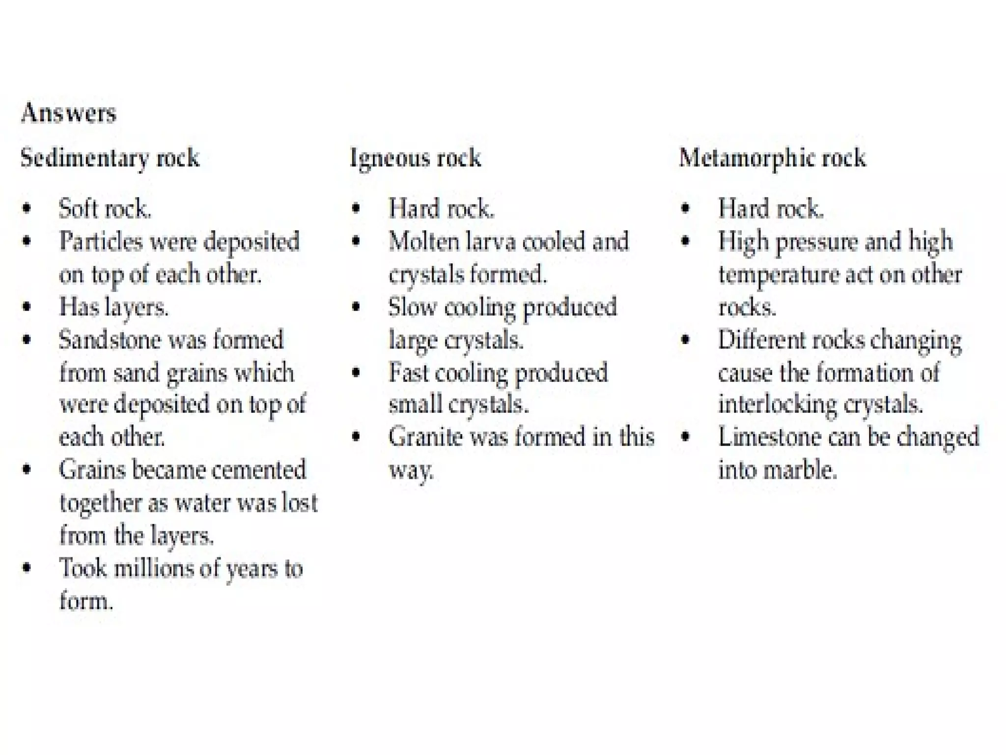 04 identifying different types of rocks | PPT | Geology | Science
