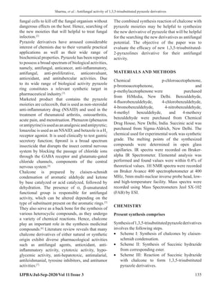 Synthesis, Characterization, and Antifungal Evaluation of Some New 1,3,5-Trisubstituted Pyrazole ...