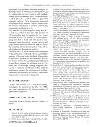 Synthesis, Characterization, and Antifungal Evaluation of Some New 1,3,5-Trisubstituted Pyrazole ...