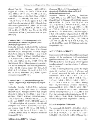 Synthesis, Characterization, and Antifungal Evaluation of Some New 1,3,5-Trisubstituted Pyrazole ...