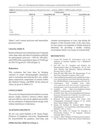 Development and Validation of Reversed Phase-High-Performance Liquid Chromatography, Dissolution ...