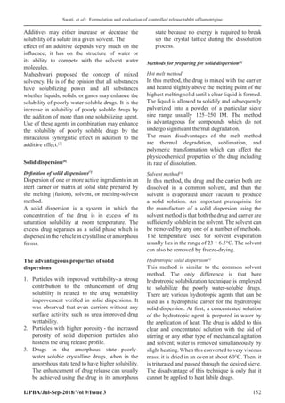 Formulation and Evaluation of Controlled Release Tablet of Lamotrigine ...