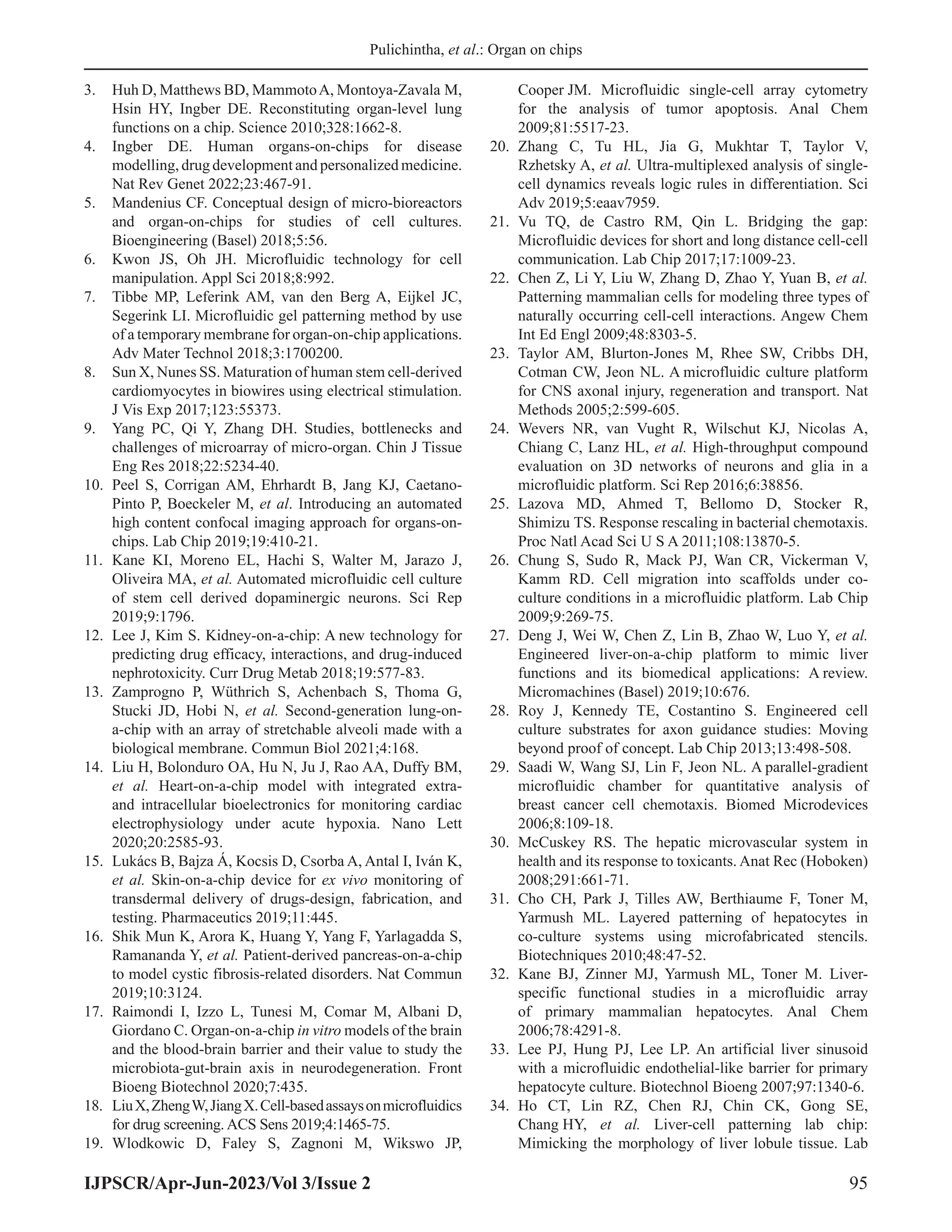 Organ on Chips: A New Paradigm for Alternative Animal Model in Drug ...