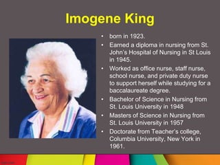 Imogene King’s Goal Attainment Theory | PPTX