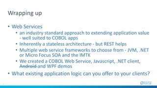 #MFSummit2016 Build: Innovation and the next generation of COBOL ...