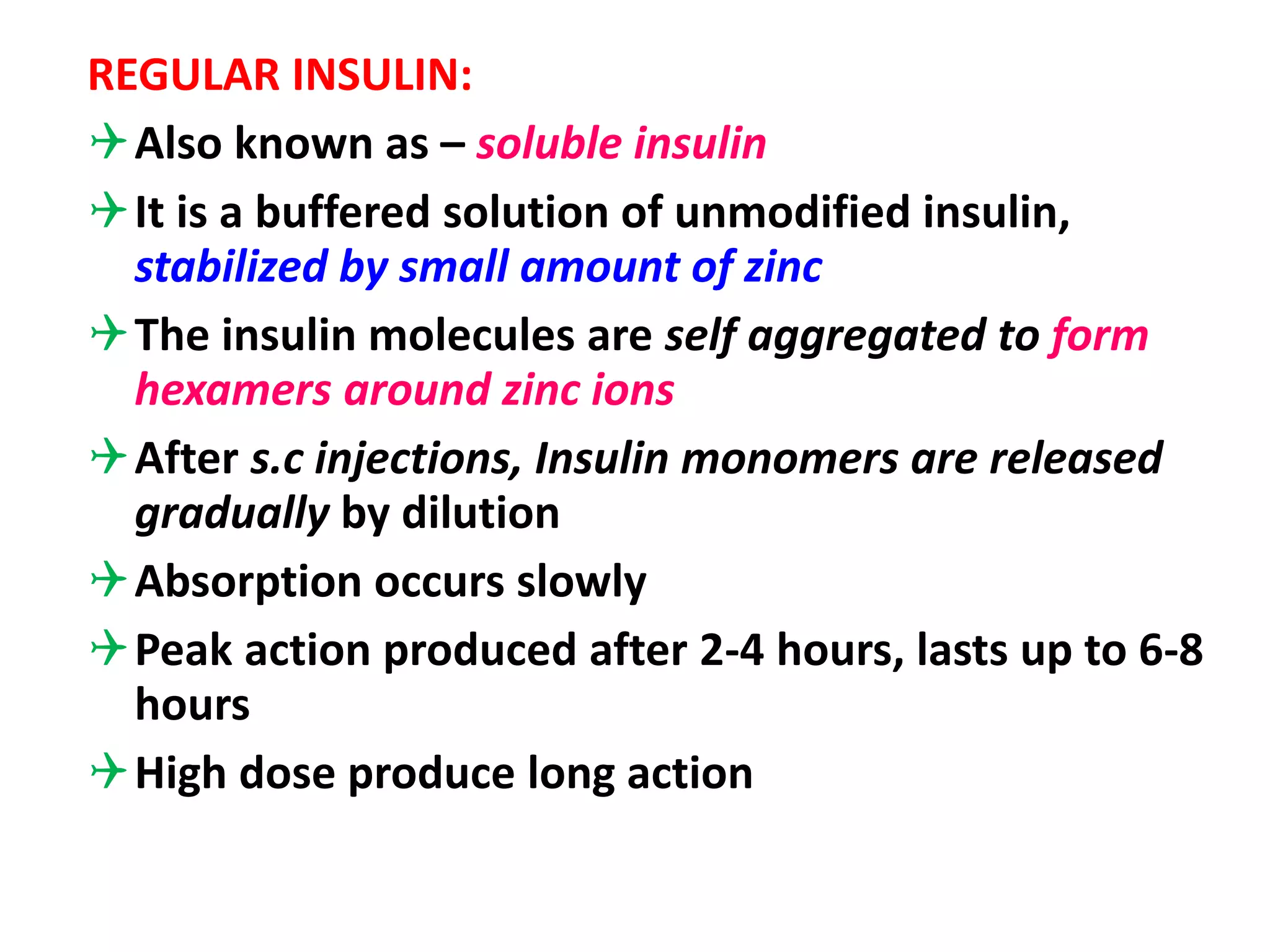 INSULIN & ITS PREPARATIONS | PPT