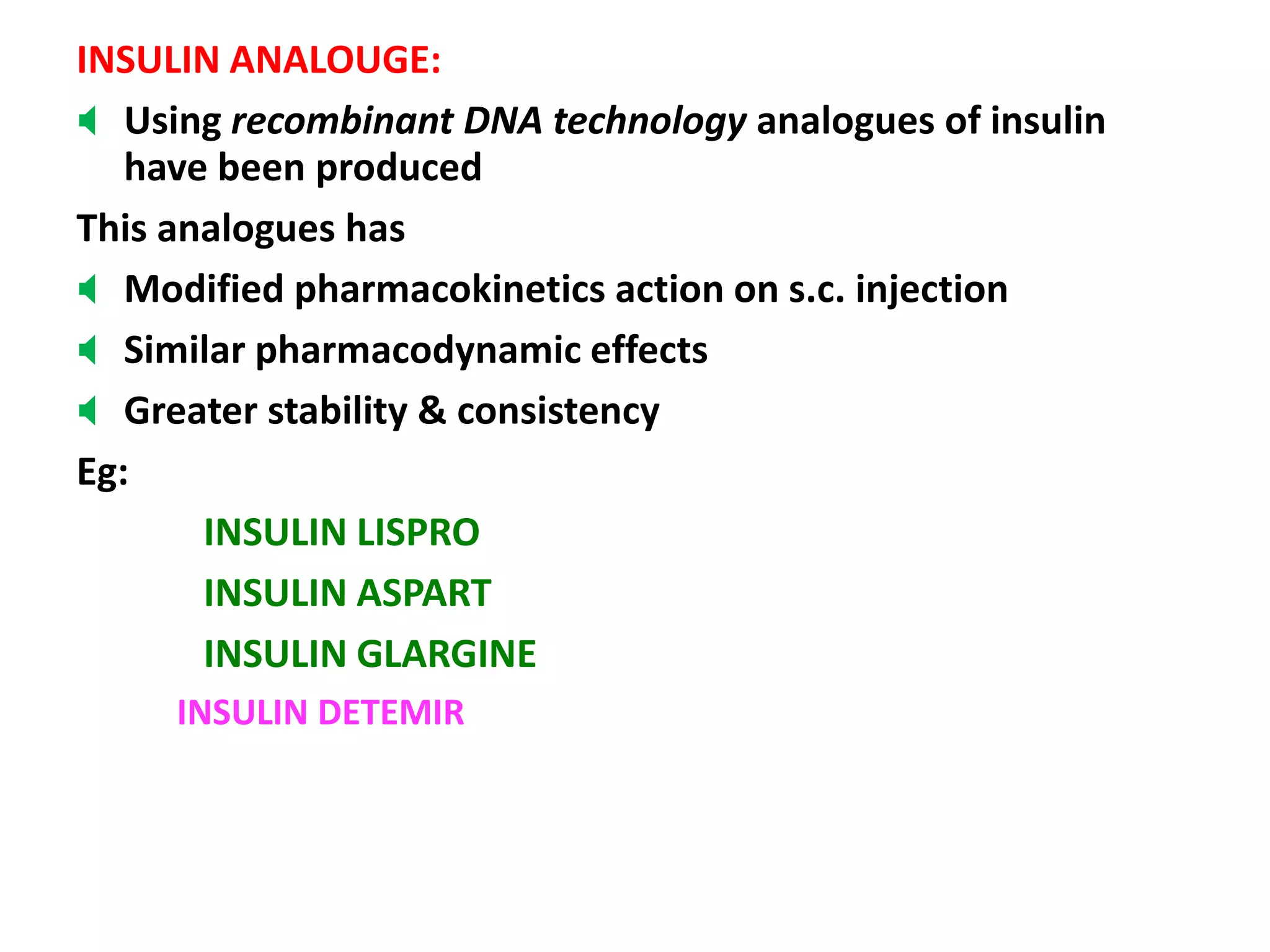 INSULIN & ITS PREPARATIONS | PPT