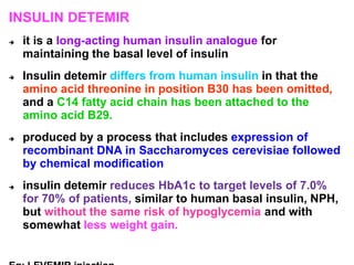 INSULIN & ITS PREPARATIONS | PPT
