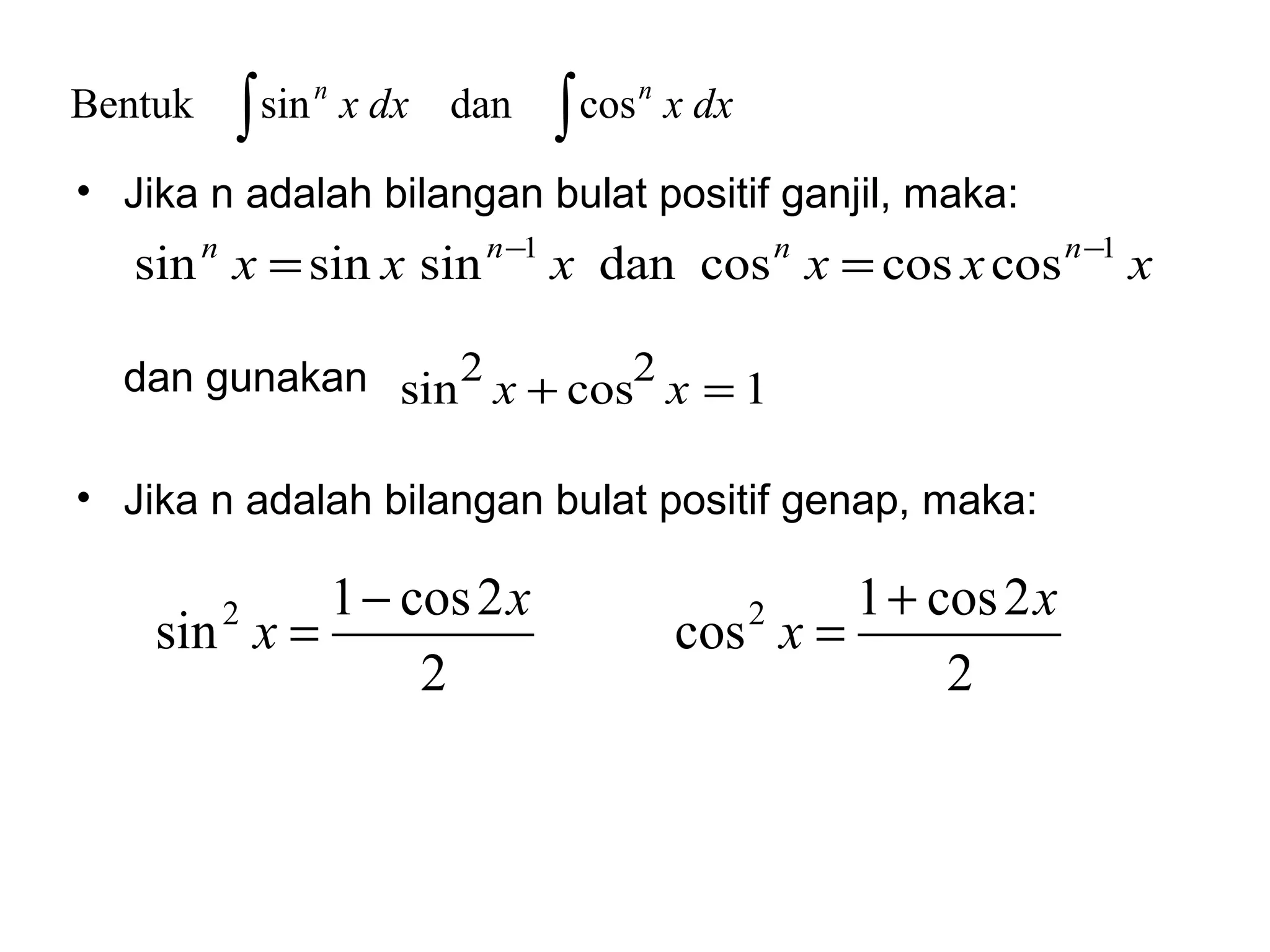 04 integral trigonometri | PPT