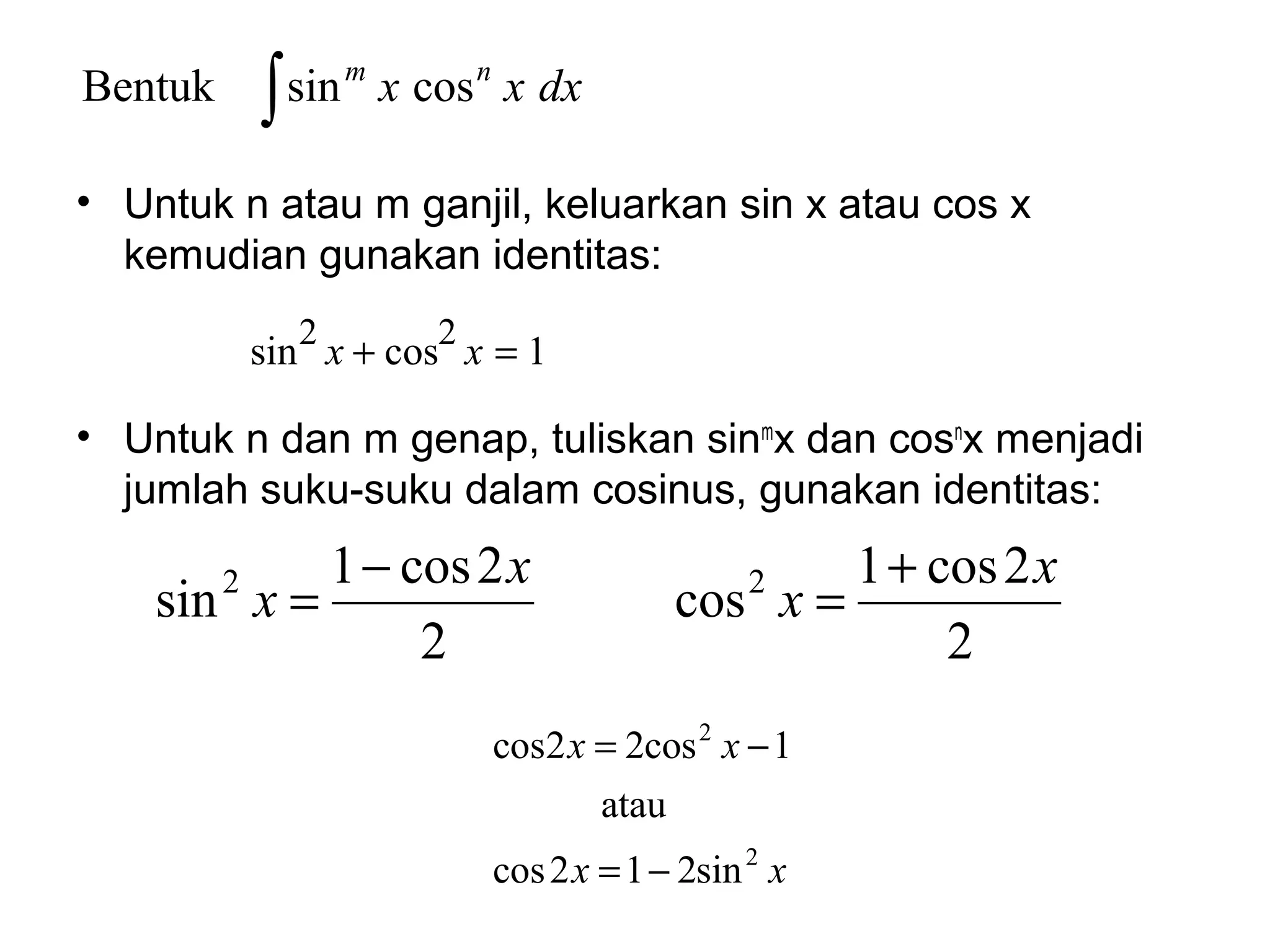 04 integral trigonometri | PPT