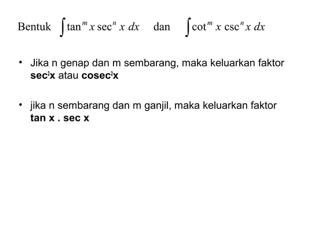 04 integral trigonometri | PPT