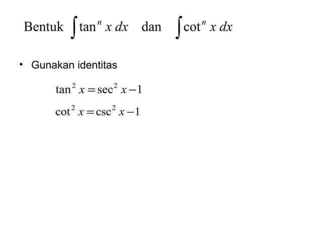 04 integral trigonometri | PPT