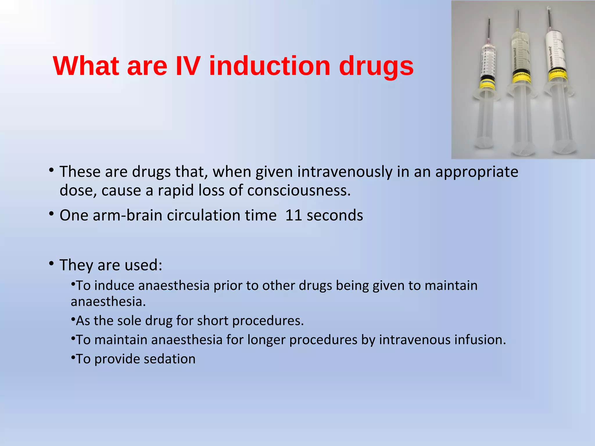 intravenous induction agents | PPT
