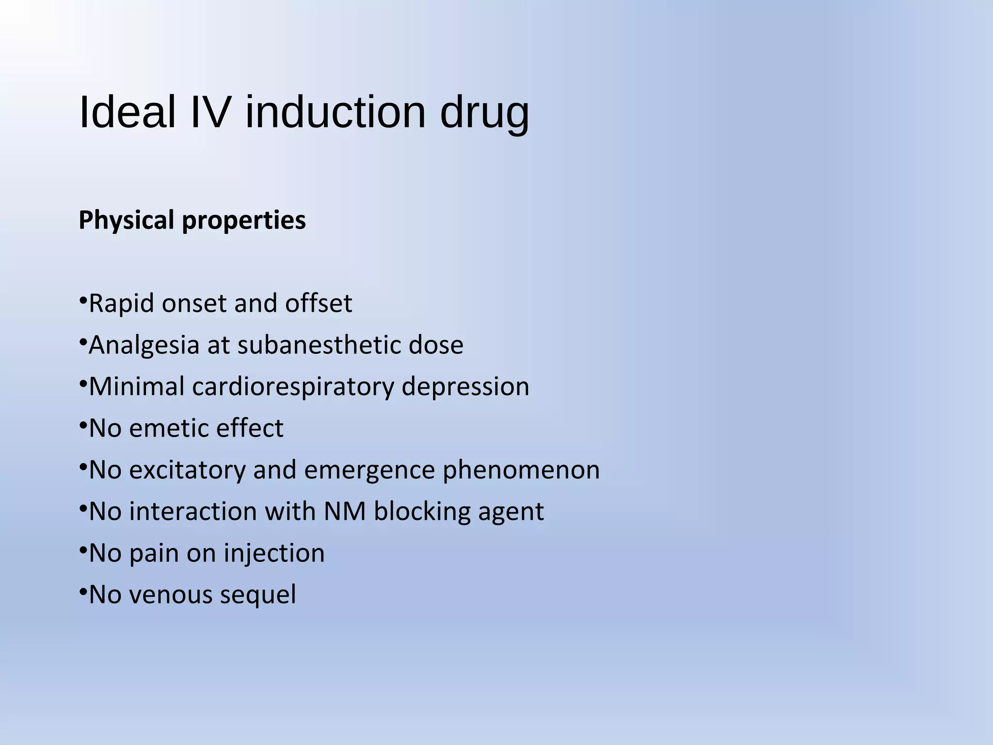 intravenous induction agents | PPT