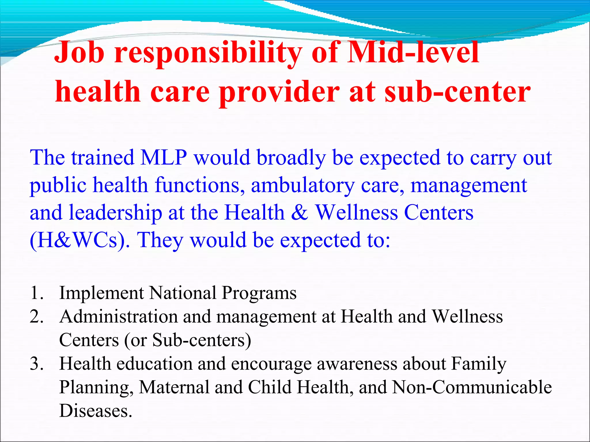 Primary Health Centre (PHC) | PPTX