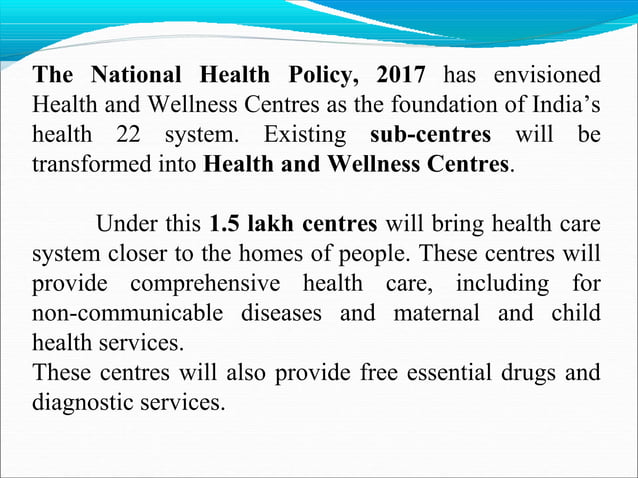 Primary Health Centre (PHC) | PPTX