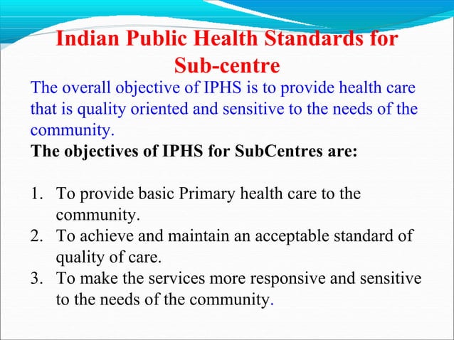 Primary Health Centre (PHC) | PPTX