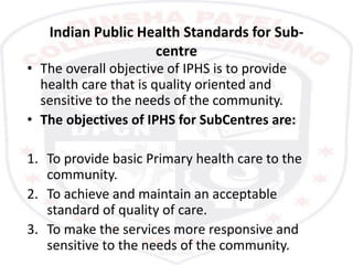 IPHS Primary health Centre | PPSX