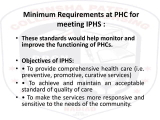 IPHS primary health centre | PPT