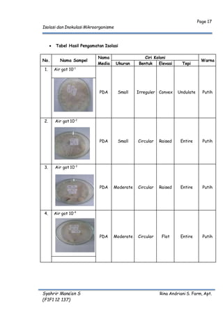 04 isolasi dan inokulasi | PDF