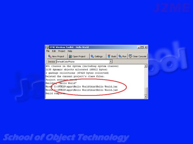 04 J2ME Wireless Tool Kit | PDF