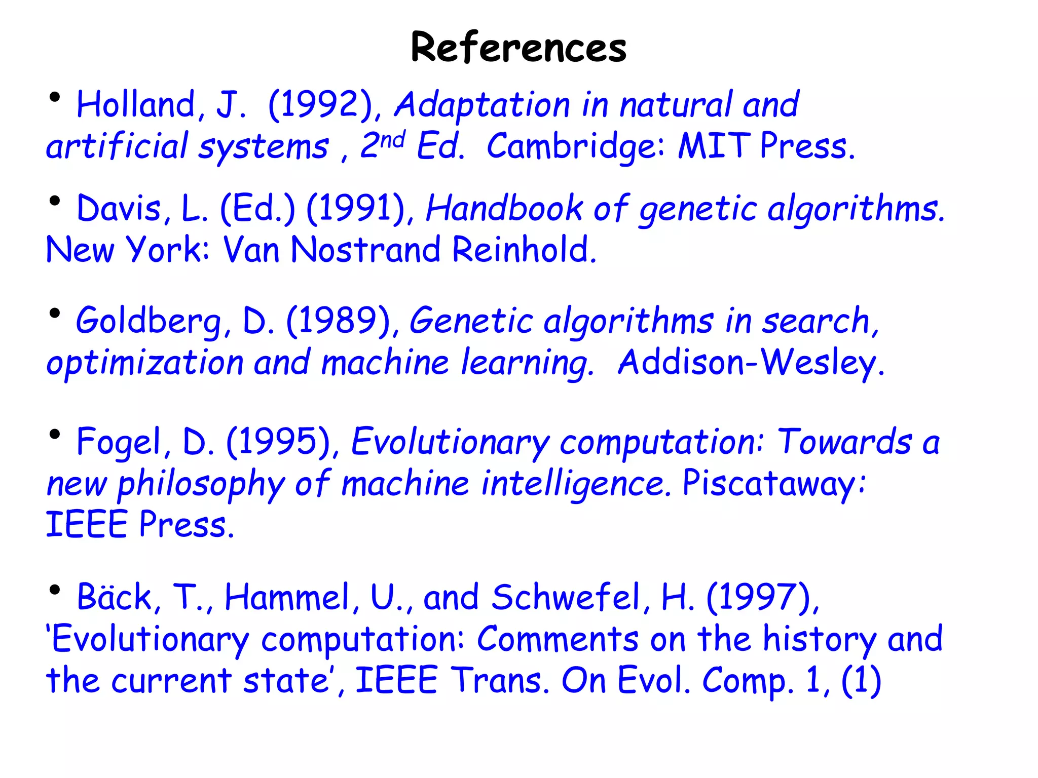 Genetic Algorithm | PPT
