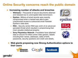 SmartCard Forum 2011 - Evolution of authentication market | PPT