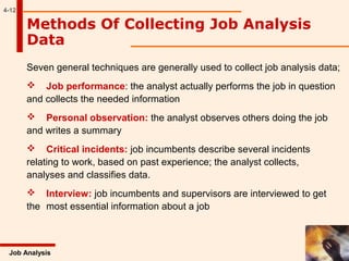 job analysis | PPT