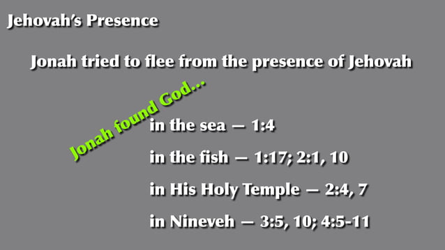 Salvation Belongs to Jehovah (Jonah) | PDF | Christianity | Religion & Spirituality