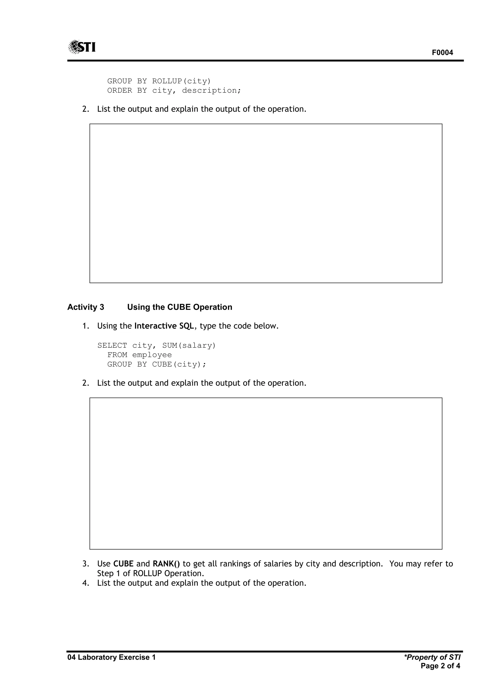 04 laboratory exercise 1 | PDF
