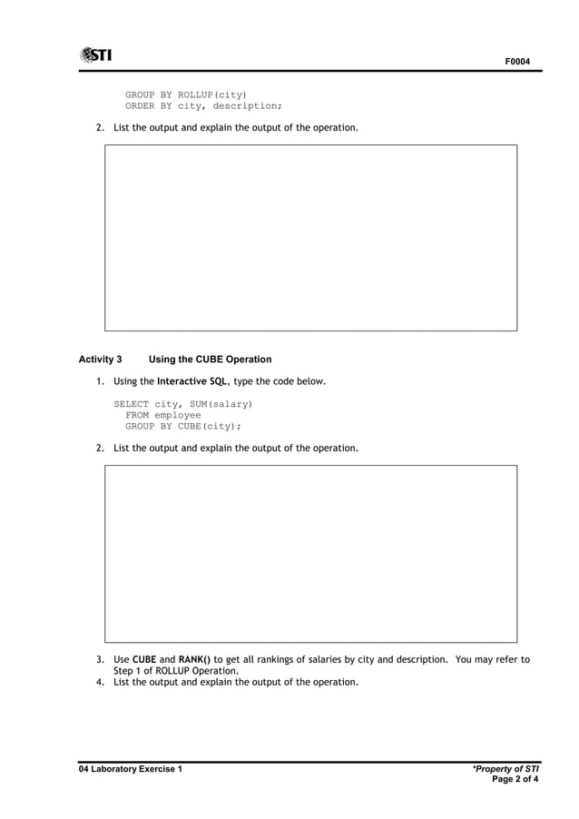 04 laboratory exercise 1 | PDF | Databases | Computer Software and Applications