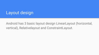 04 layout design and basic widget | PPT