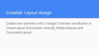 04 layout design and basic widget | PPT