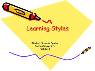 Learning Styles | PPTX