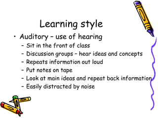 Learning Styles | PPTX