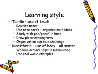 Learning Styles | PPTX