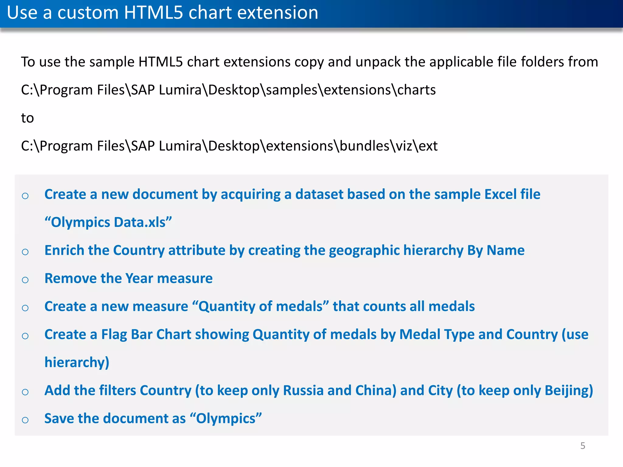 SAP Lumira - Building visualizations | PPTX