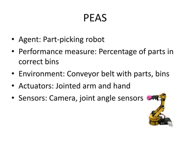 Artificial Intelligence PEAS | PPTX