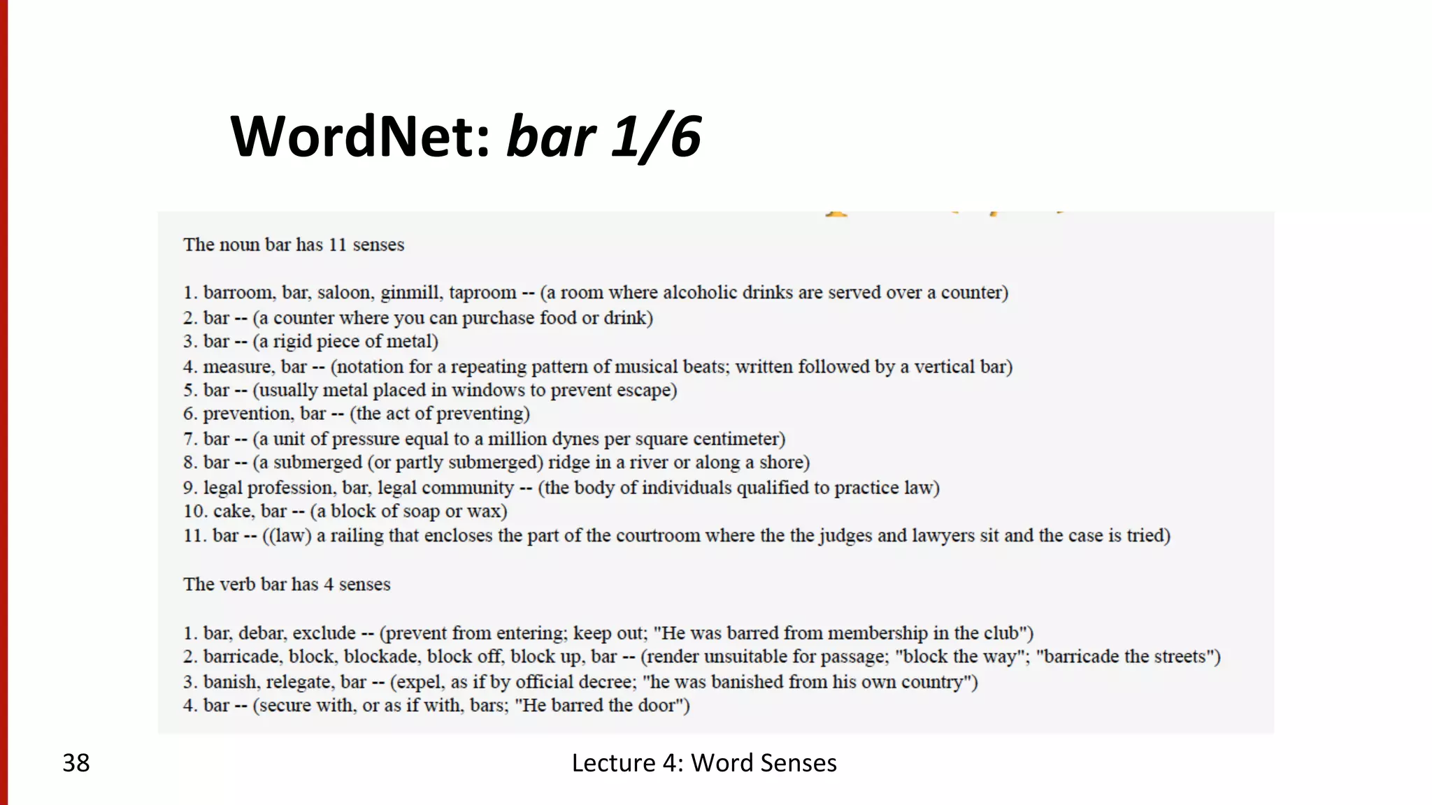 Lecture: Word Senses | PDF
