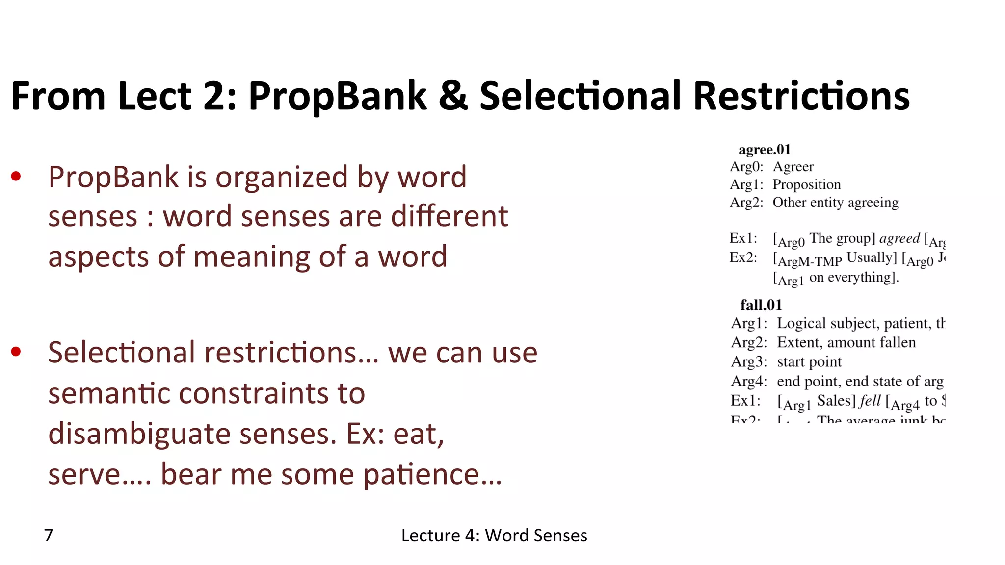 Lecture: Word Senses | PDF