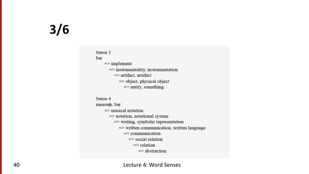 Lecture: Word Senses | PDF