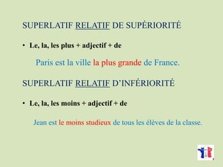 les degrés des adjectifs 2020 | PPTX